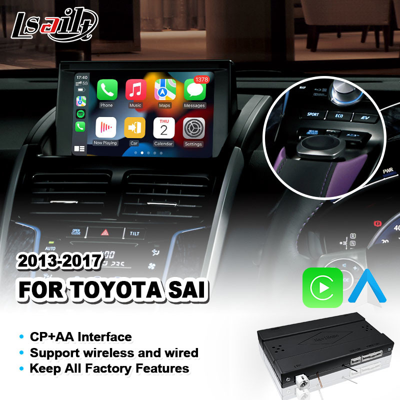 ワイヤレス CP AA Android オートカープレイインターフェイス トヨタ SAI G S AZK10 2013-2017